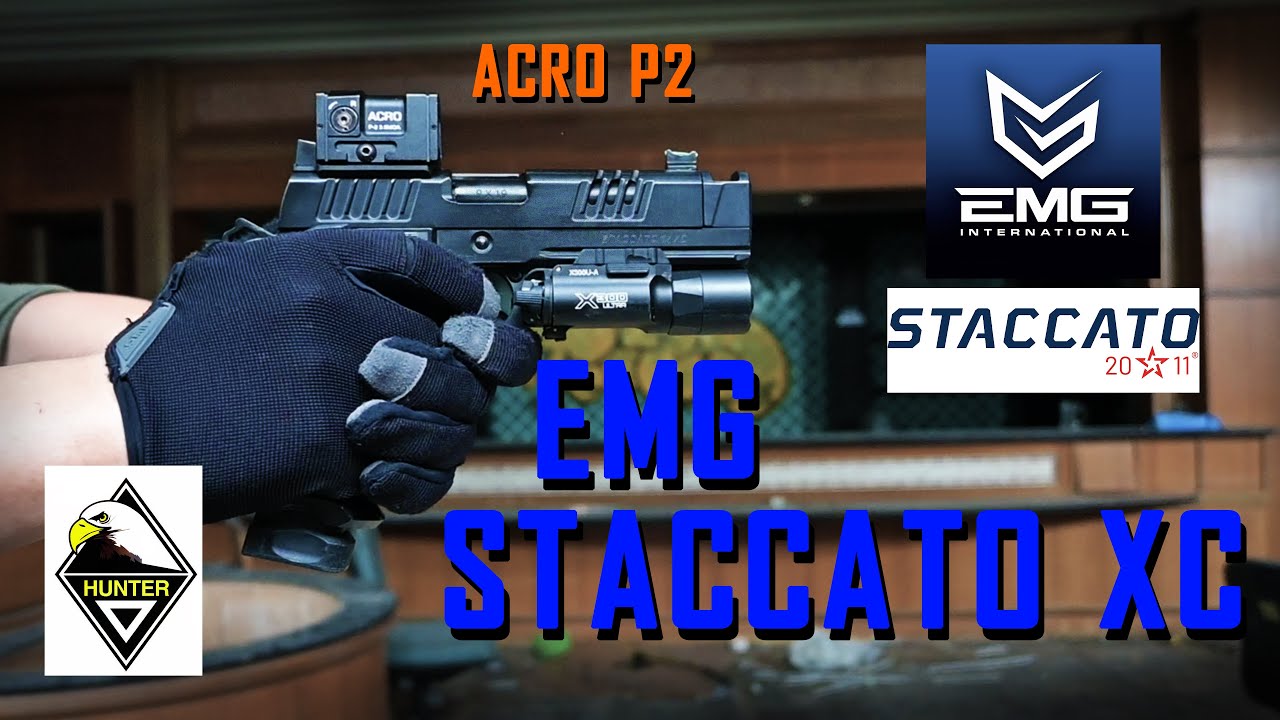 EMG STACCATO XC 授權版+ACRO P2 完整使用體驗 #airsoft #生存遊戲 - YouTube