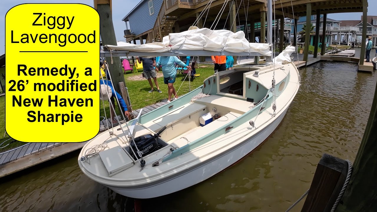 Remedy A 26’ modified New Haven Sharpie. A three year build. - YouTube