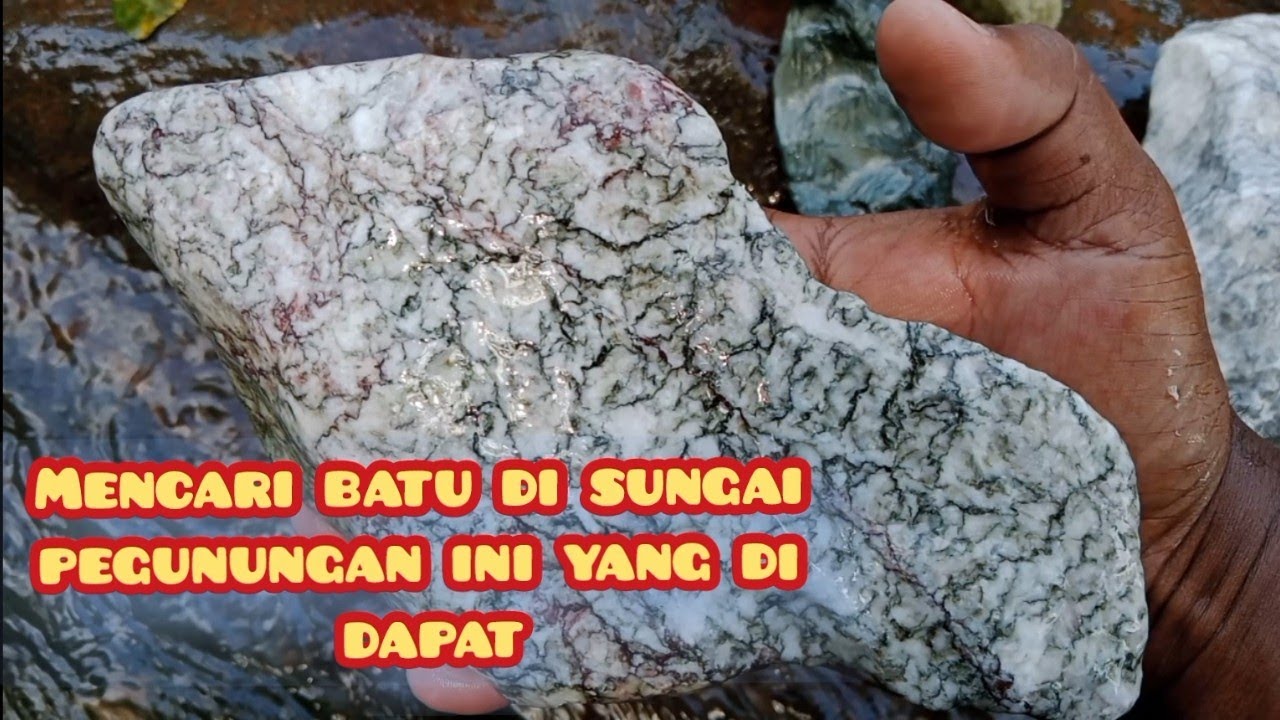 Penemuan batu marmer dengan corak yang indah || Watu Aji || Batu marmer ...