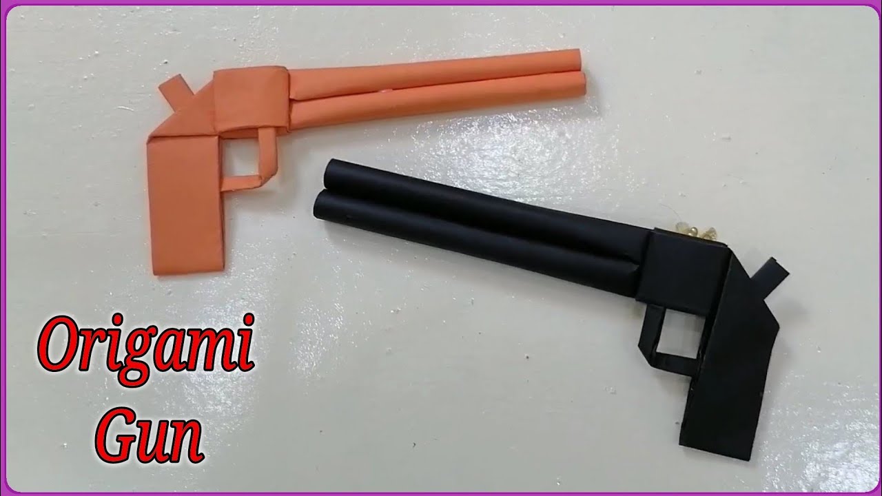 How To Make Paper Toy Gun | Easy Paper Craft - YouTube