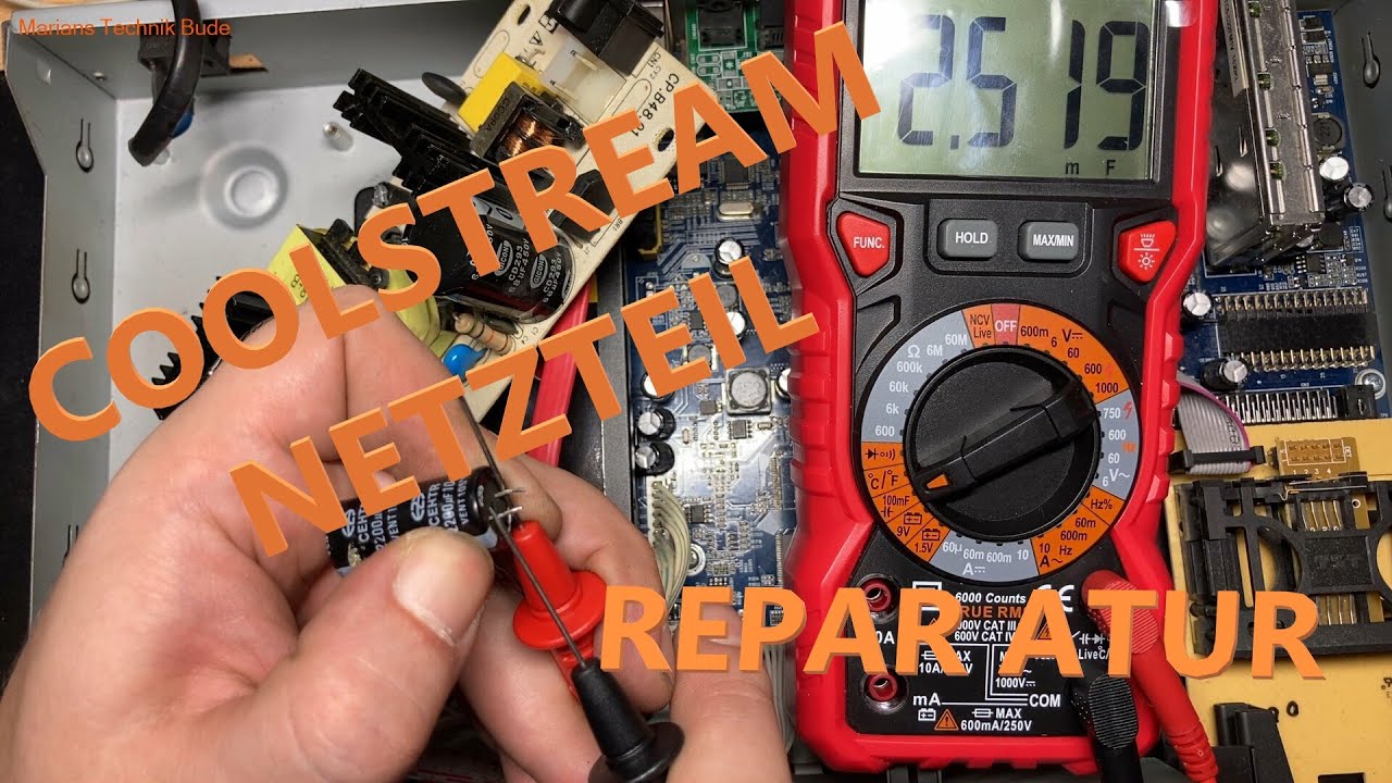Kann die Coolstream gerettet werden? Netzteil Reparatur! - YouTube