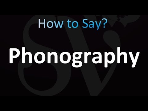 How to Pronounce Phonography (with Meaning) - YouTube