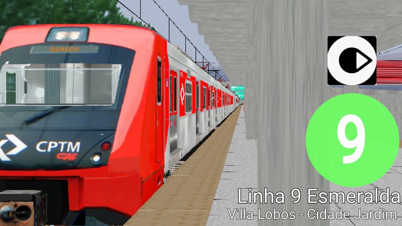 Linha 9 Esmeralda Série 8000 Villa Lobos - Cidade Jardim - YouTube