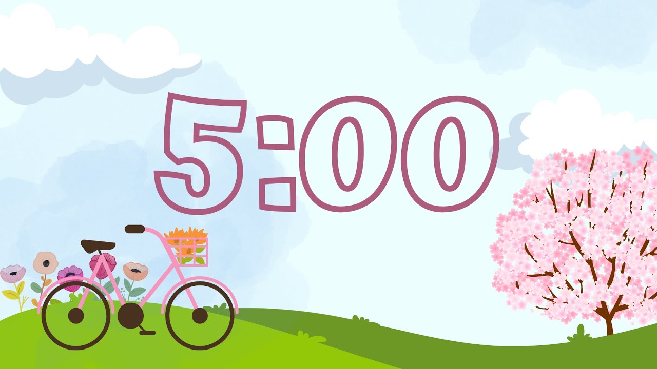 5 Minute timer- Spring Themed - YouTube