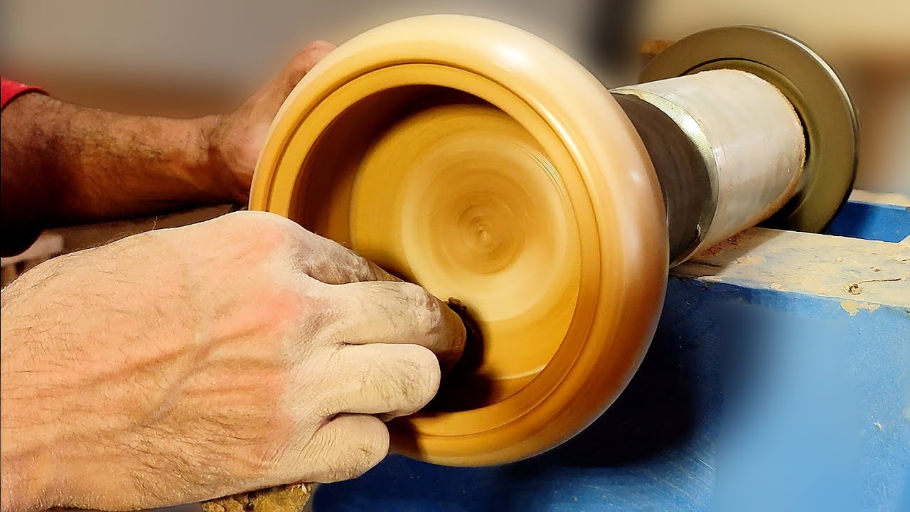Woodturning - How to make a wooden container with a lid by woodturning ...