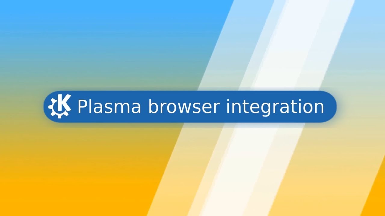 Plasma browser integration - YouTube