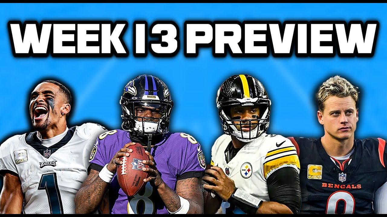 NFL Week 13 Preview - YouTube
