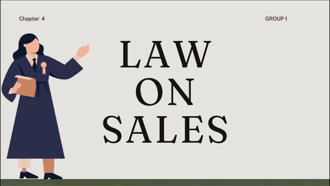 Chapter 4: LAW ON SALES - YouTube