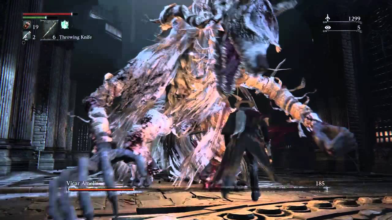 Bloodborne - Vicar Amelia - Torch + Saw Spear - YouTube