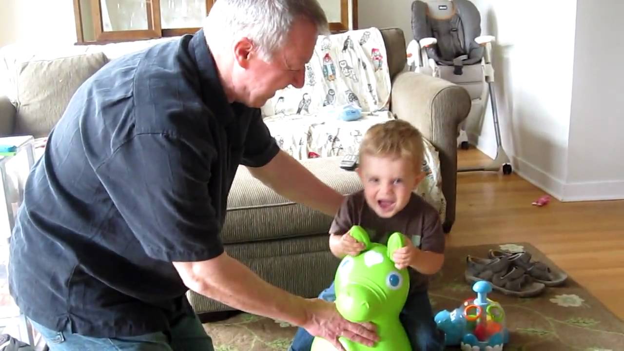 Jumping With Grandpa Tom - YouTube