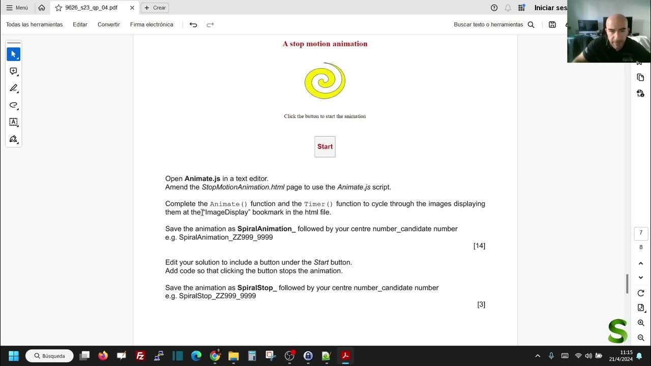 Information and Technology 9626 May June 2023 P4 Task 4 Javascript part ...