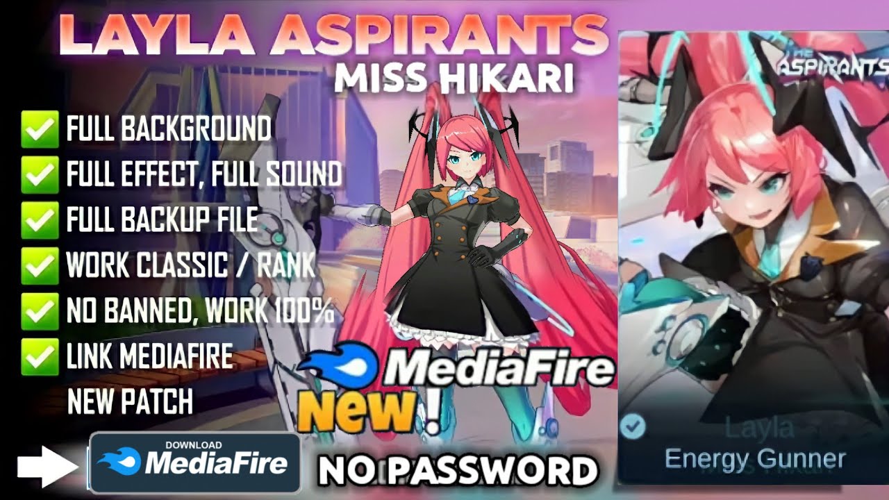 SCRIPT SKIN LAYLA ASPIRANT MIS HIKARI TERBARU NO PASSWORD | Full Effect ...