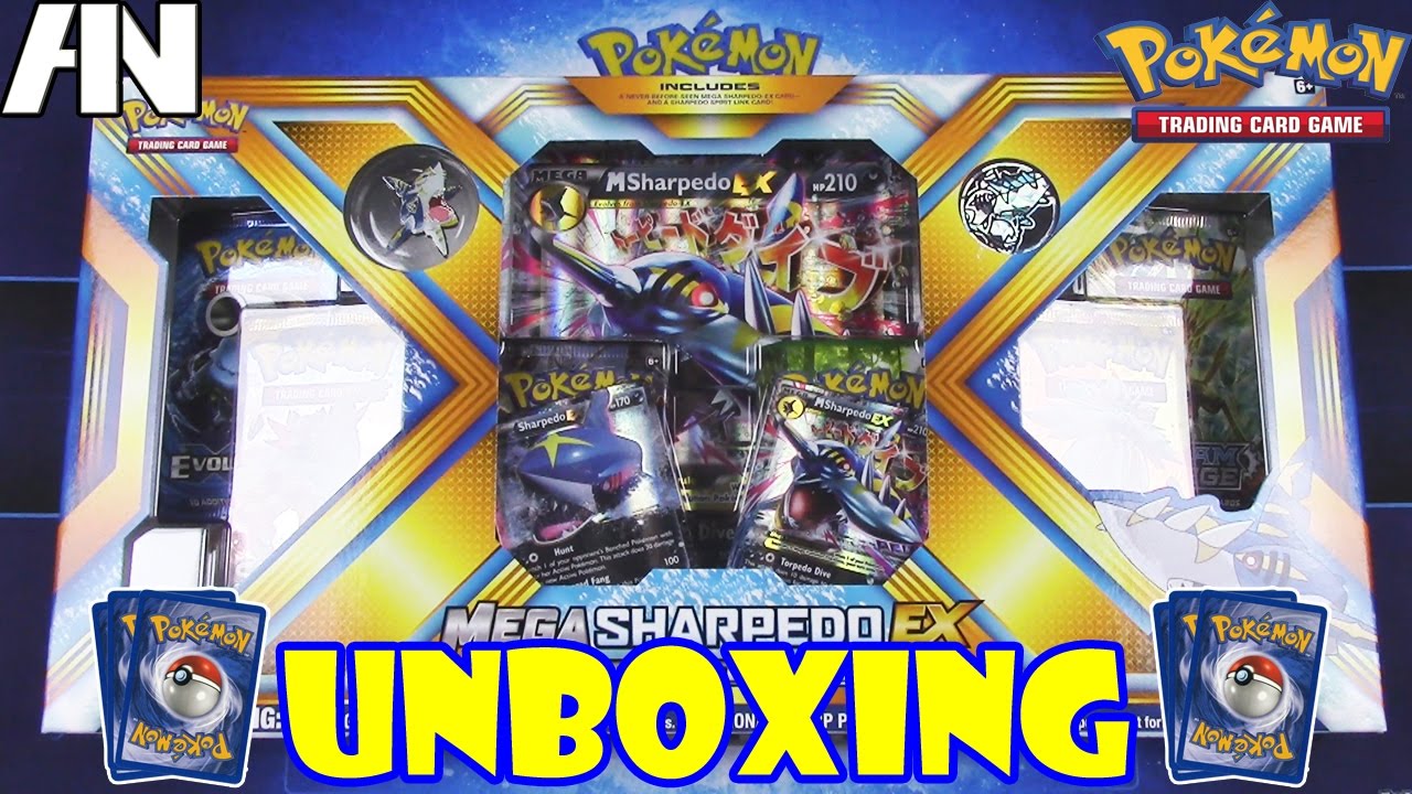 Mega Sharpedo-EX Premium Collection - Pokemon Card Unboxing - YouTube