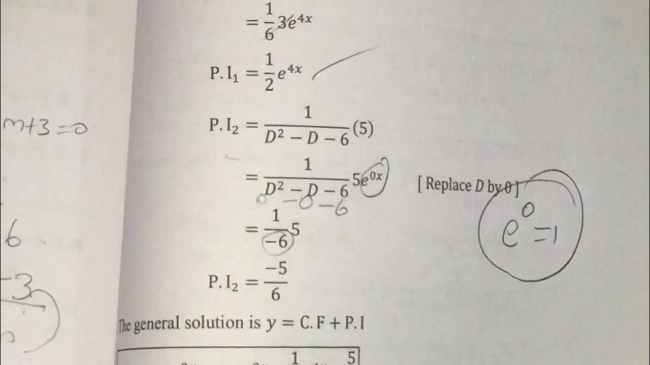 ODE one shot 16 marks sure probability complex functions EEE dept - YouTube