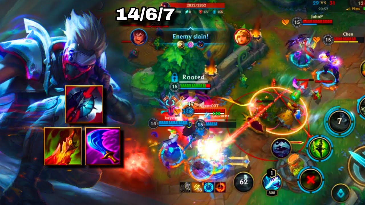 League of legends wild rift - Jungle lane - New build - Master yi ...