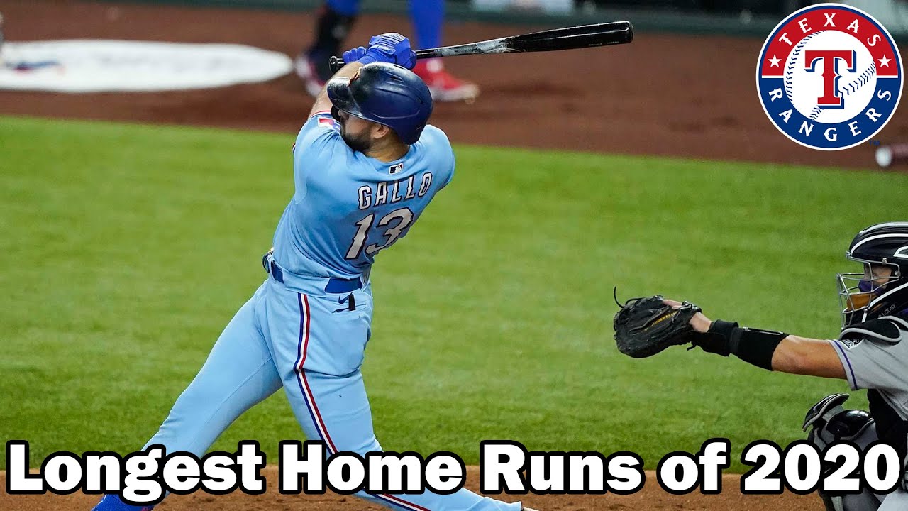 Texas Rangers: 10 Longest Home Runs of 2020 [CORRECTED] - YouTube