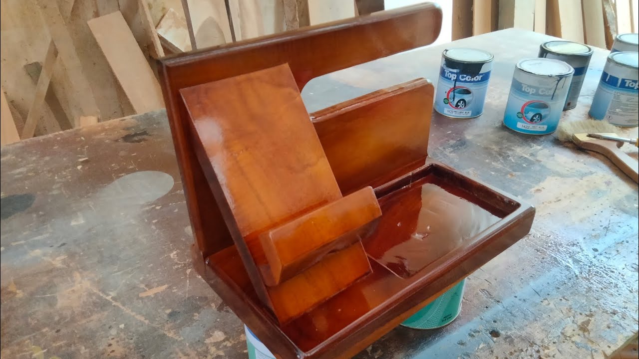 Stand hp,kunci,jam,dompet dari kayu,multifungsi - YouTube