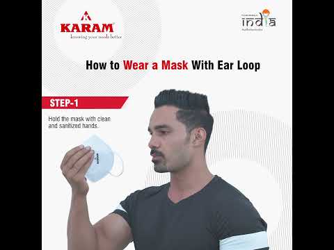 How to Wear Karam Nose Mask with Ear Loop ? - Instruction Video. - YouTube