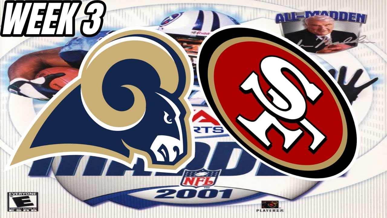 Madden 2001 PS2 Gameplay - Week 3: San Francisco 49ers @ St. Louis Rams ...
