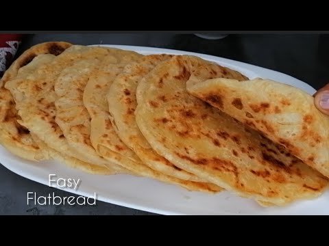 No-Yeast Flatbread | Easy Pan Bread For Breakfast | Easy Fluffy Layered ...
