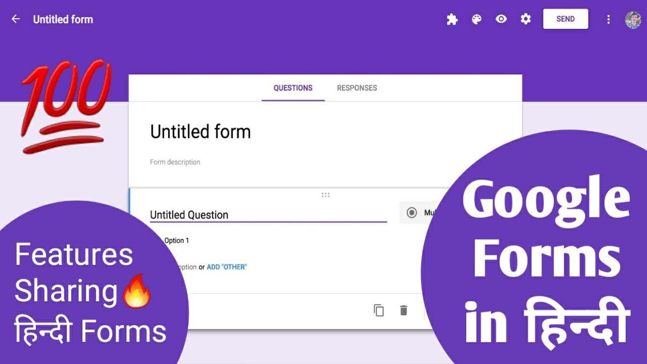 Google Forms : (Part 1) How to prepare Hindi Test in Google Form 🔥 ...
