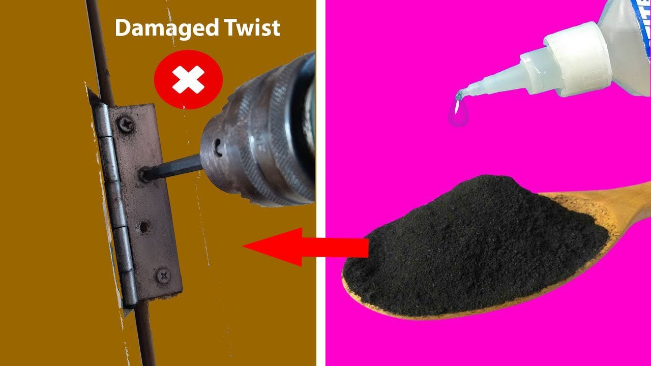 How to Repair a Door Hinge | How to repair a Door Hinge With Loose ...