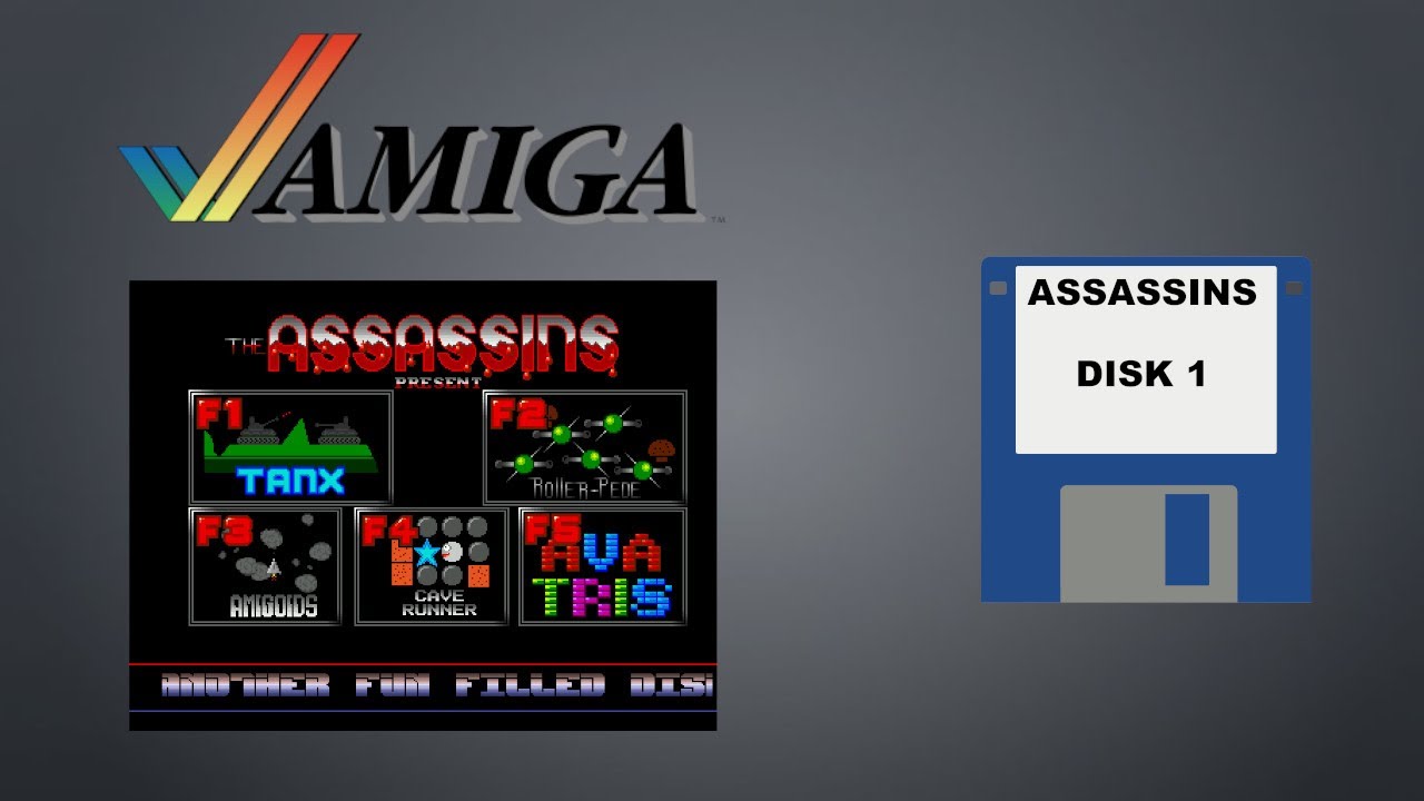 The Assassins Amiga PD Disk 1 ( No Commentary ) - YouTube