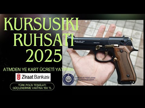 Kurusıkı Tabanca Ruhsatı almak için Kart ücreti Nasıl Yatırılır ?