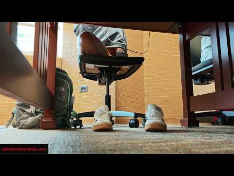 Catchemallcandids Candid Blonde Socks and Adidas Shoeplay