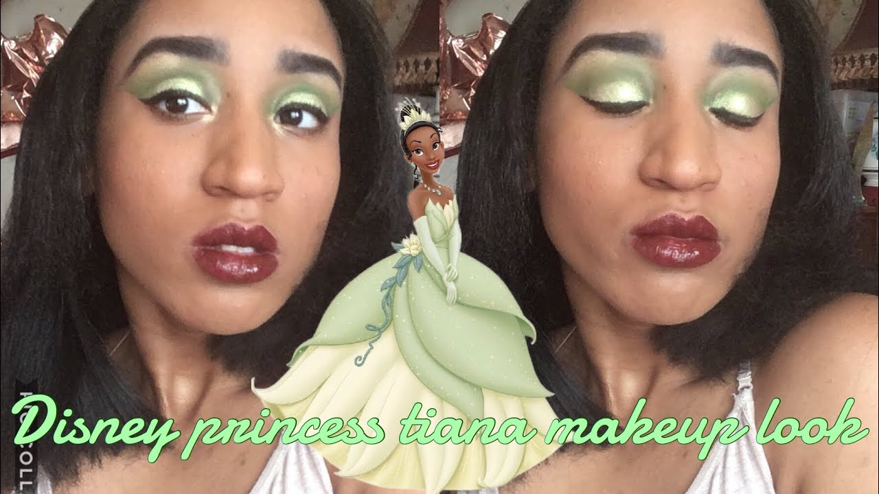 Disney princess tiana makeup look - YouTube
