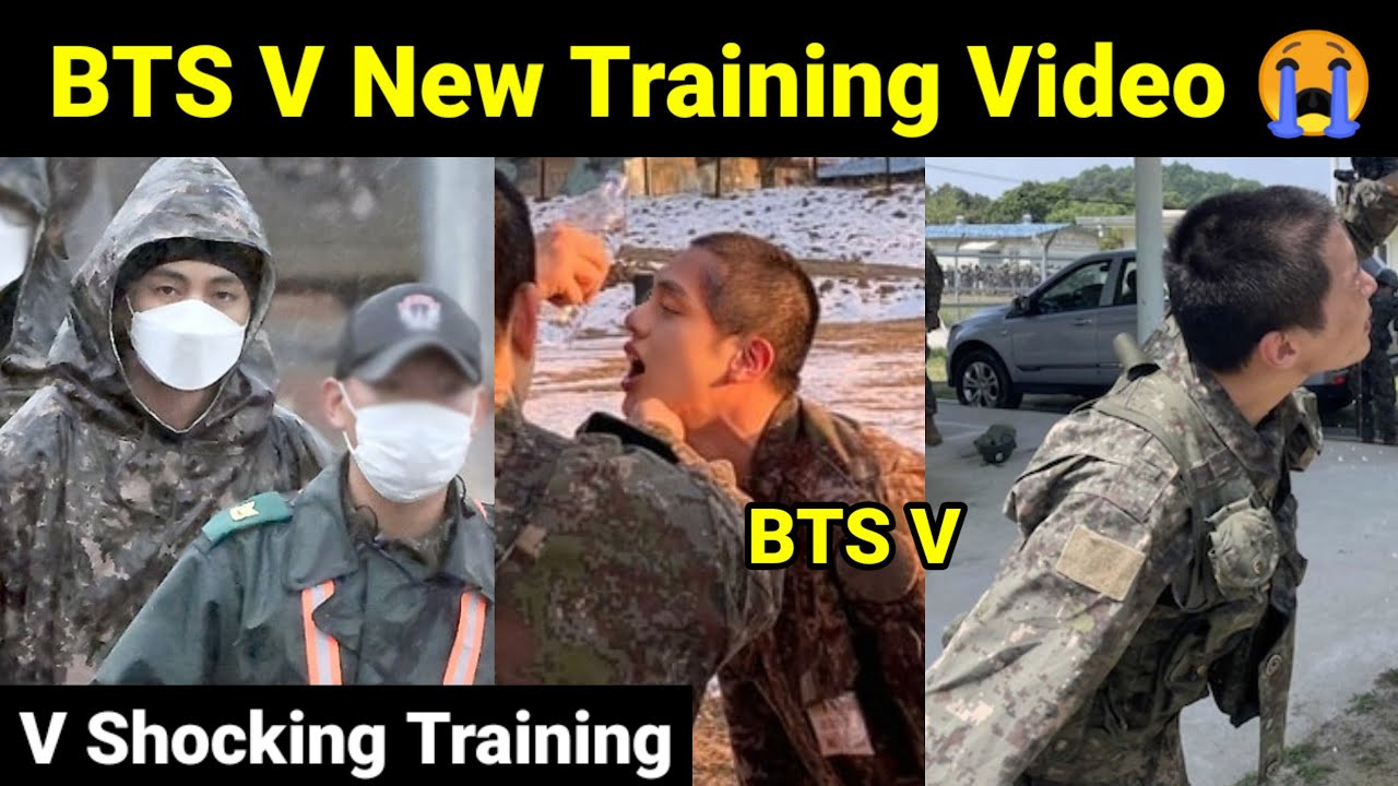 BTS V Shocking Military Training Video 😭 | V Shocking News - YouTube