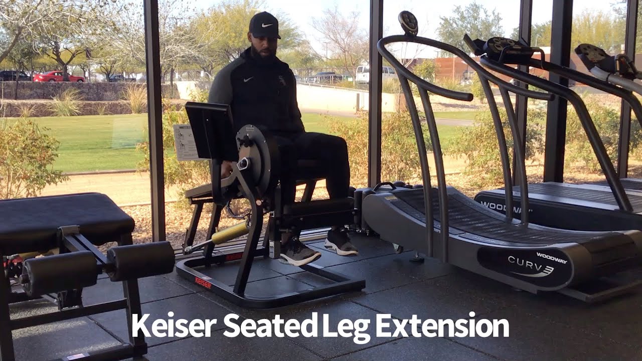 Keiser Seated Leg Extension - YouTube