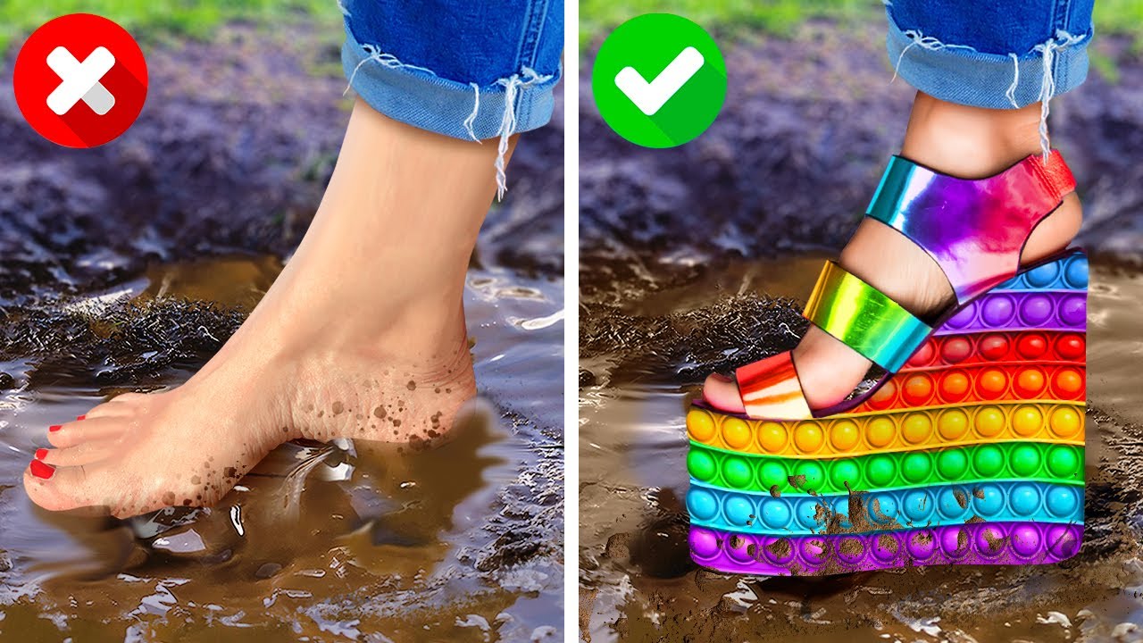 BRILLIANT FEET HACKS, SHOE CRAFTS AND CLOTHING TRICKS | Trendy Ways To ...