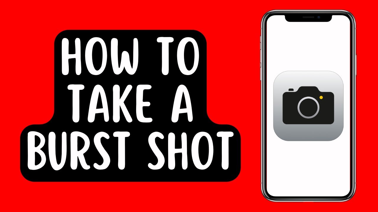 How to Take a Burst Shot in the Camera App - YouTube