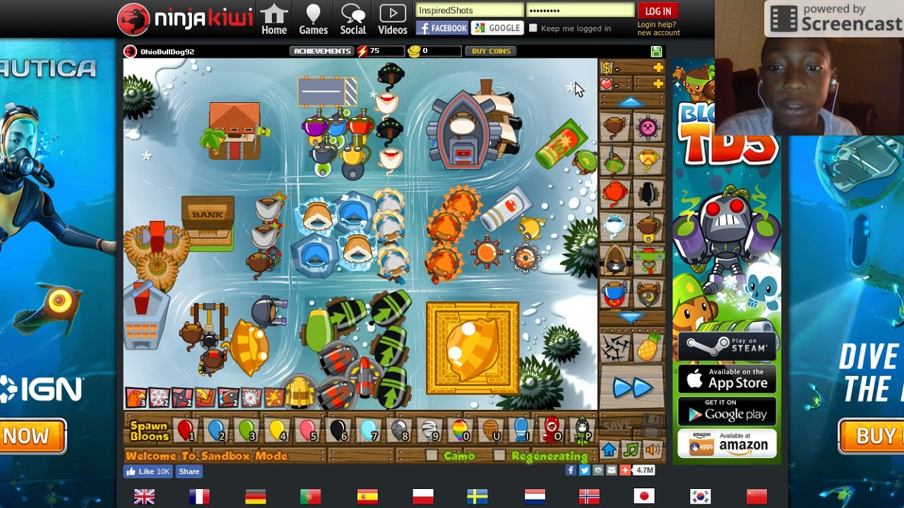 ALL BTD5 UPGRADES AND MONKEYS|BTD5 - YouTube