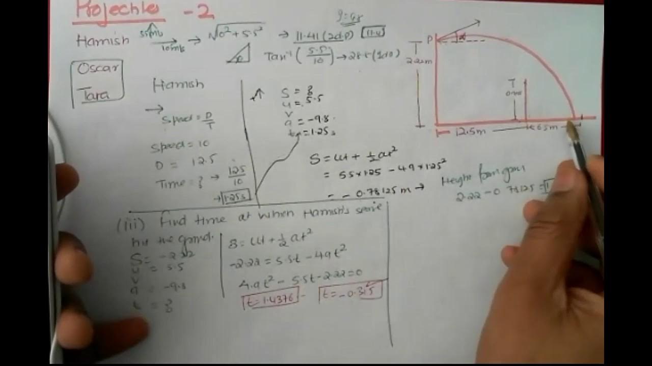 EDEXCEL A LEVEL MATHS Projectiles 2 2 #Mechanics #MEI # cpmlete ...