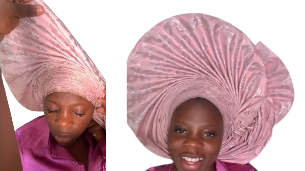 How To tie Bridal Sego Gele Headwrap Tutorial - YouTube