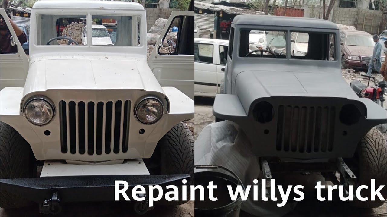 How to paint willys truck.80 years old willys truck repainted.pearl ...