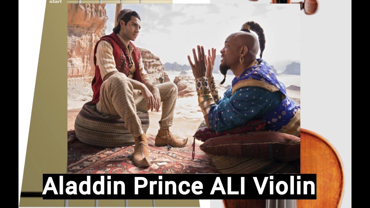 Aladdin Prince Ali Violin Tutorial - YouTube