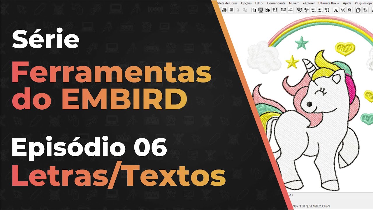 Texto/Fontes | Série Ferramentas Do Embird | 06 Episódio - YouTube