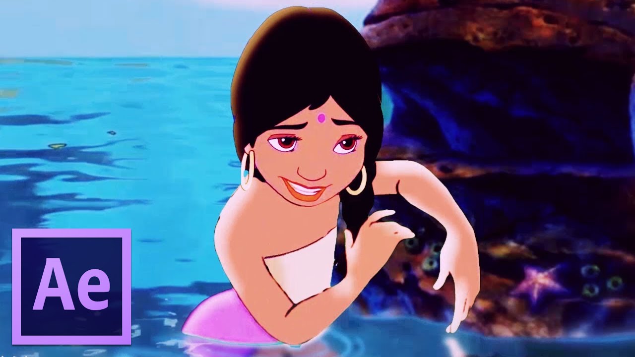 Shanti as a Mermaid 🐠 Speed Edit || Adobe After Effects - YouTube