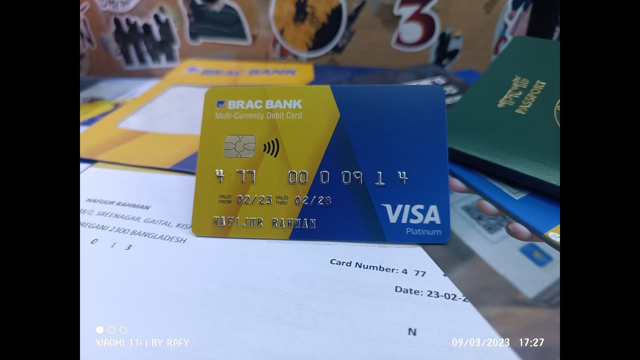 BRAC Bank Multi Currency NFC Debit Card ব্র্যাক ব্যাংক ডুয়াল কারেন্সি ...