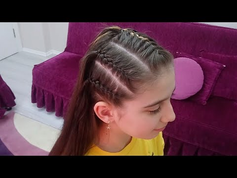 Easy 5 Hair braiding.(5 li saç örgüsü)
