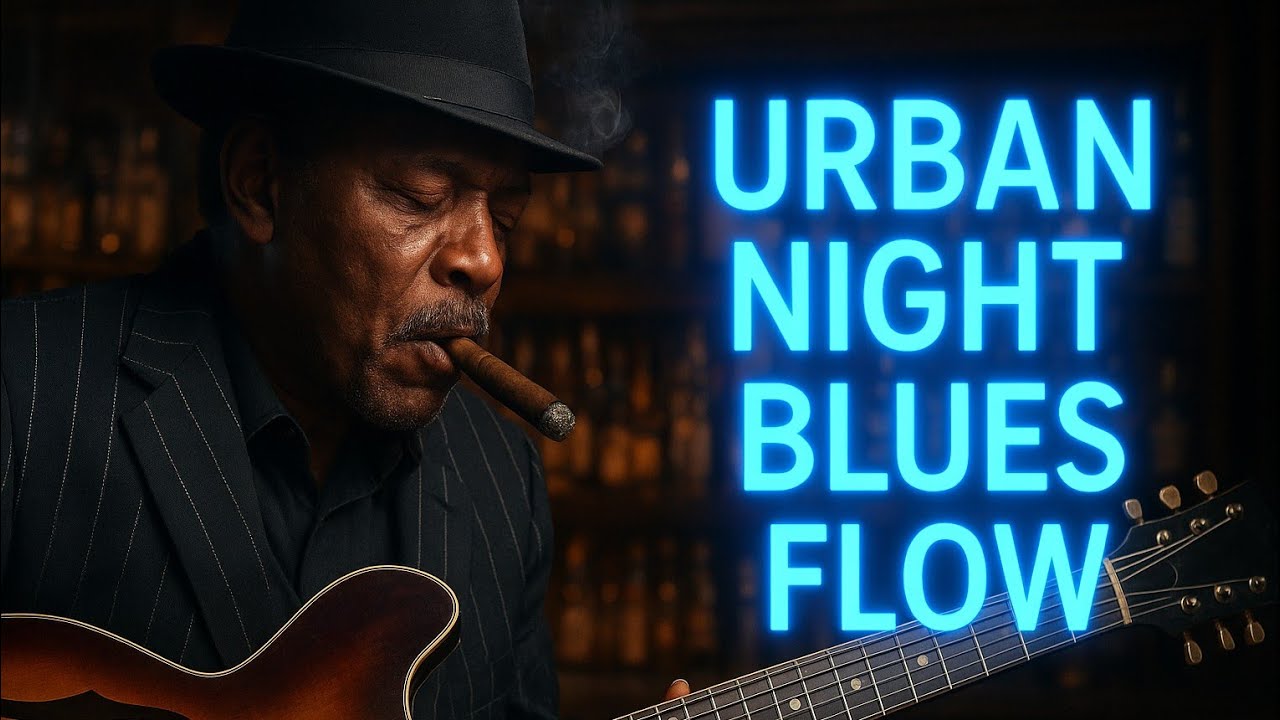 Urban night blues flow , slow blues relaxing instrumental - YouTube
