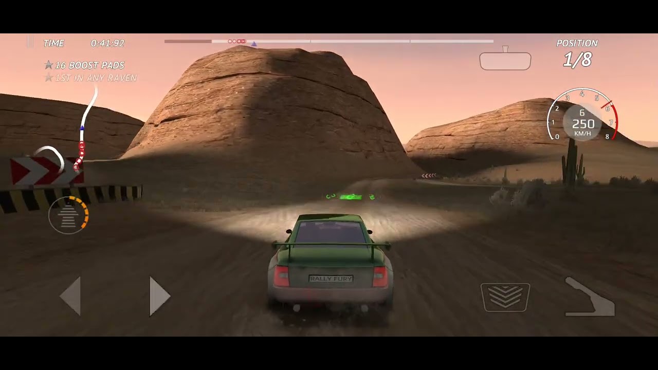 Rally Fury gameplay DESERT CANYON REVERSE TRACK-2 node-47 #rallyfury # ...