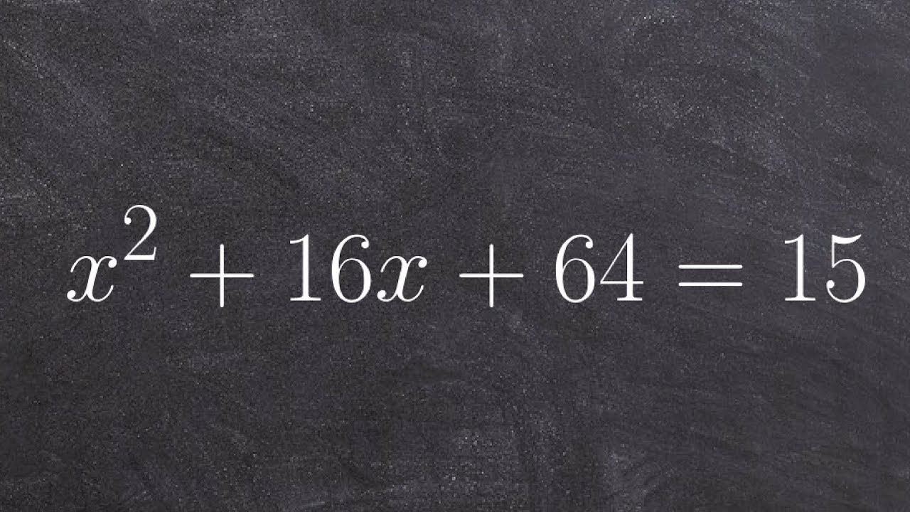 Solving by factoring and using the square root method - YouTube