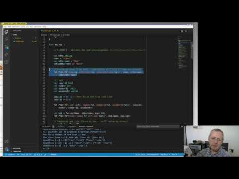 Golang Lesson 1 - Variable Declaration and Assignment - YouTube