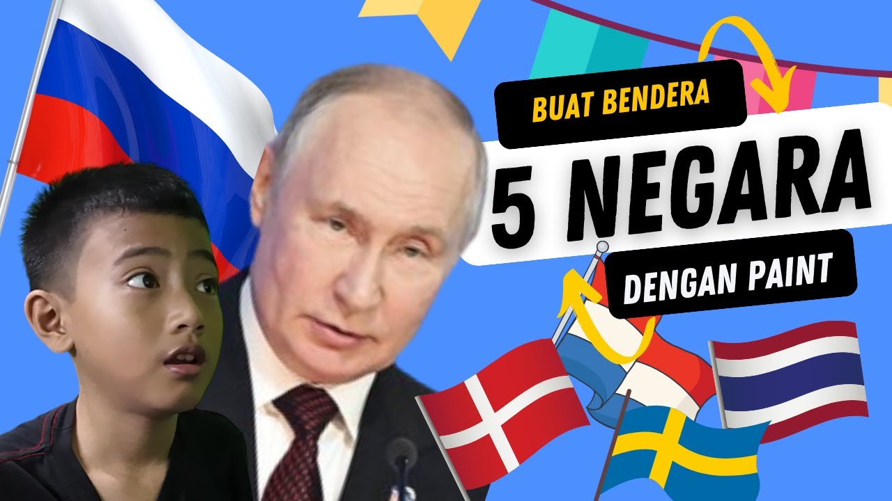 membuat bendera dengan paint part 2 - YouTube