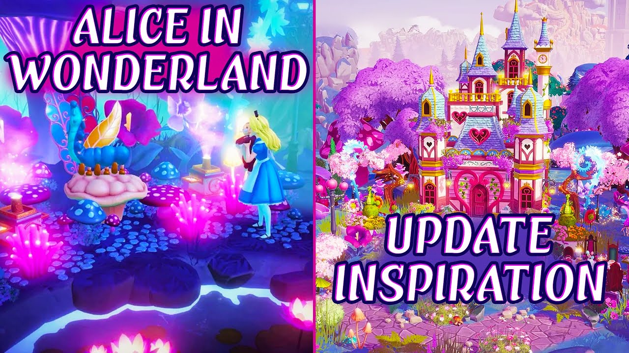 AMAZING Alice in Wonderland Builds in Disney Dreamlight Valley! Amazing ...