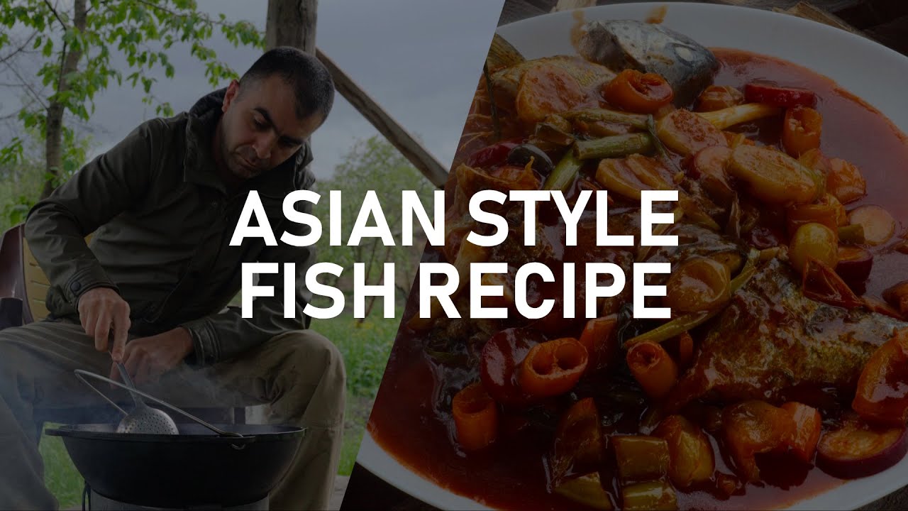 Asian style fish recipe. Wild cooking - YouTube
